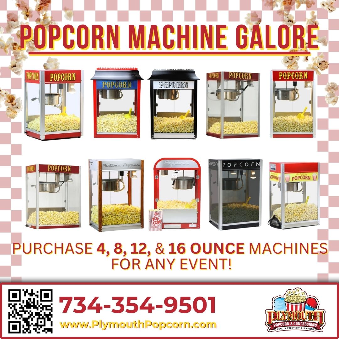 Popcorn Machines Galore - Plymouth Popcorn & Concessions